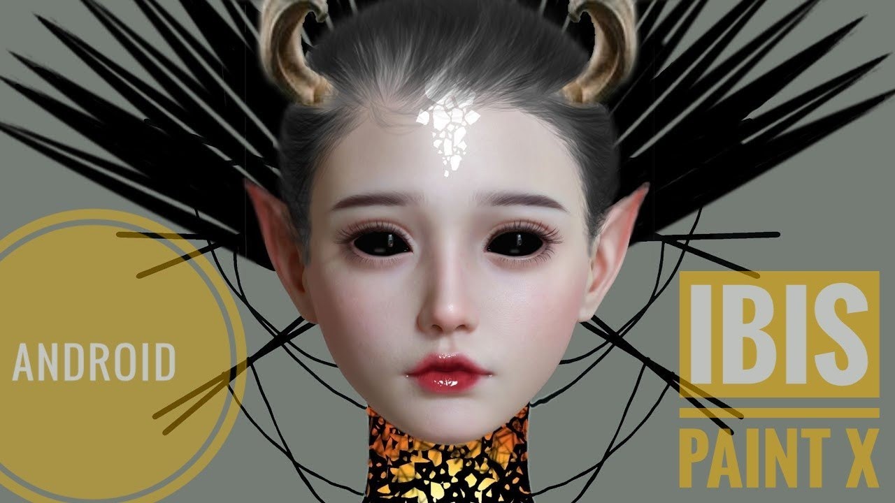 membuat karakter dengan android | ibis paint x - YouTube
