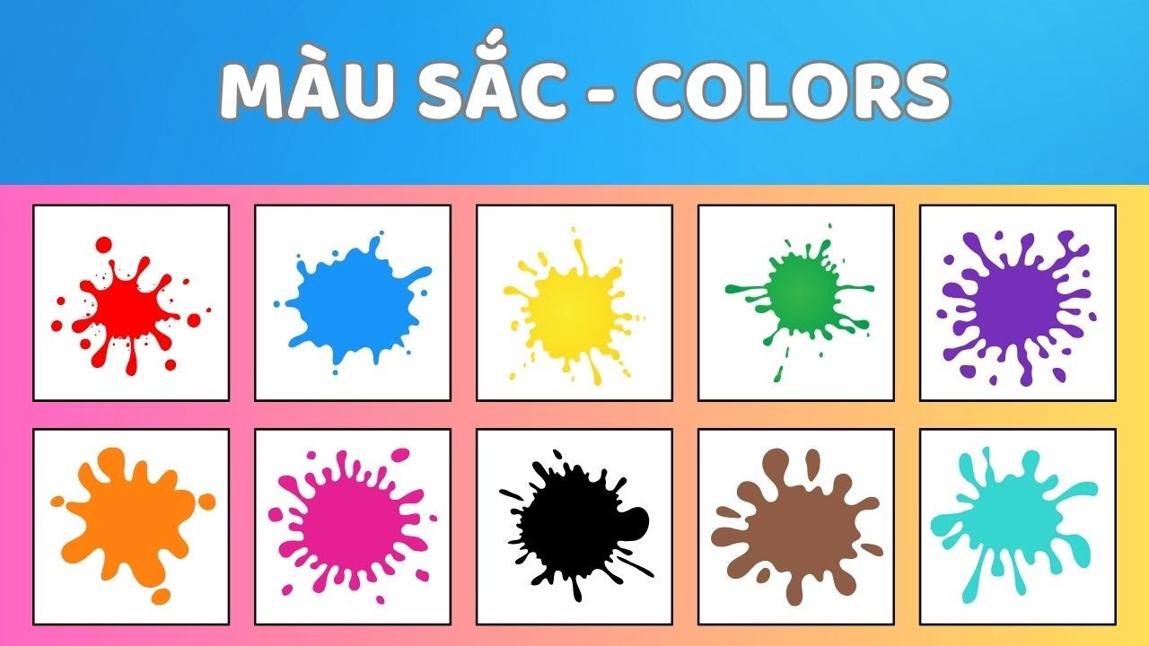 🎨🌈 Học Màu Sắc Tiếng Anh Cho Bé | Learn Colors in English for Kids | Oh ...
