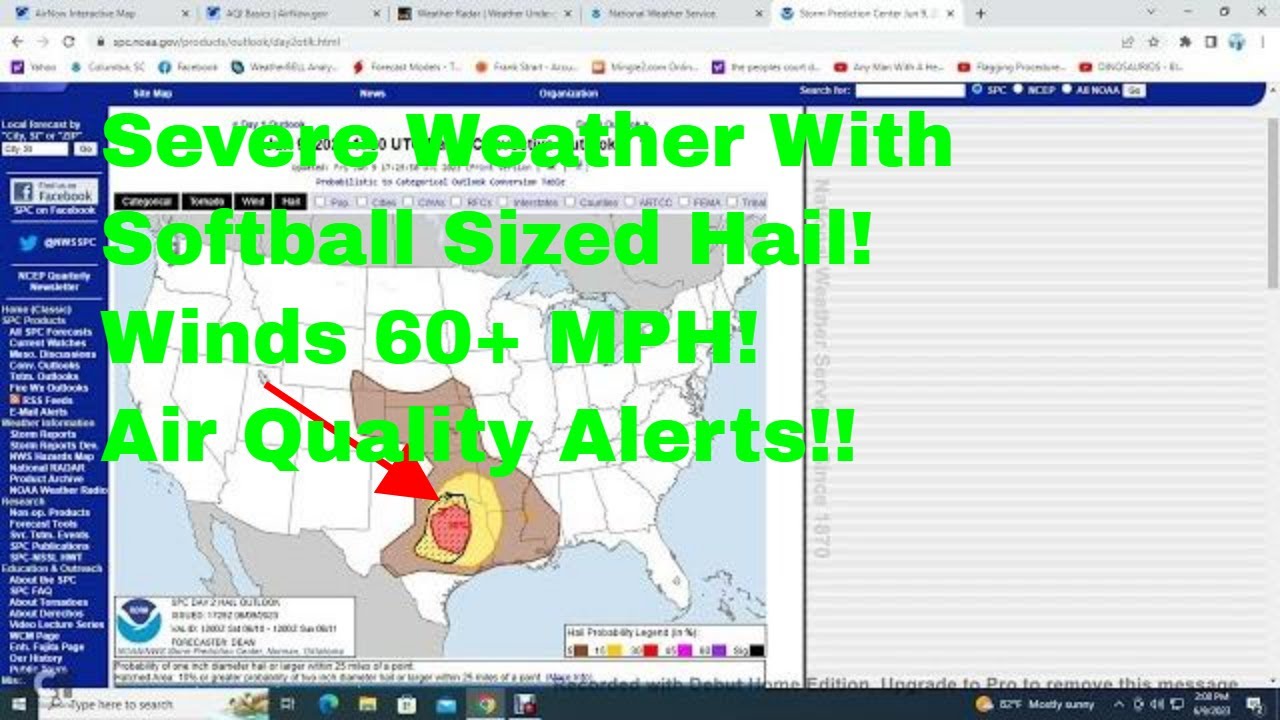 Air Quality Alerts In Effect For Many Areas! Severe Weather With 60 ...