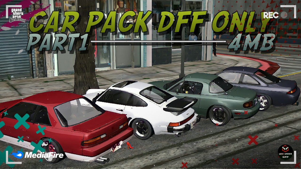 CARS PACK DFF PART#1 - GTA SAN ANDREAS - YouTube