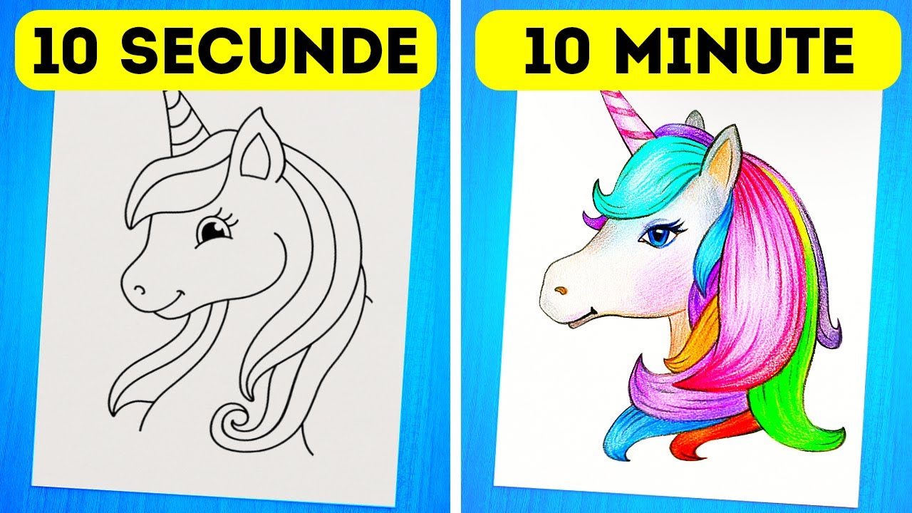 TRUCURI ARTISTICE INCREDIBILE și IDEI SIMPLE DE DESEN - YouTube