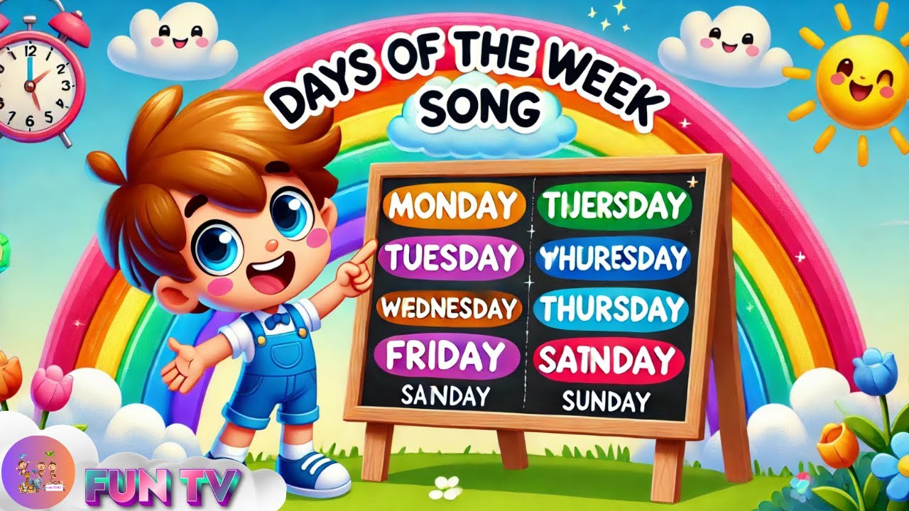 Days of the Week Song | Kids Pome Fun TV Nursery Rhymes & Kids Songs ...