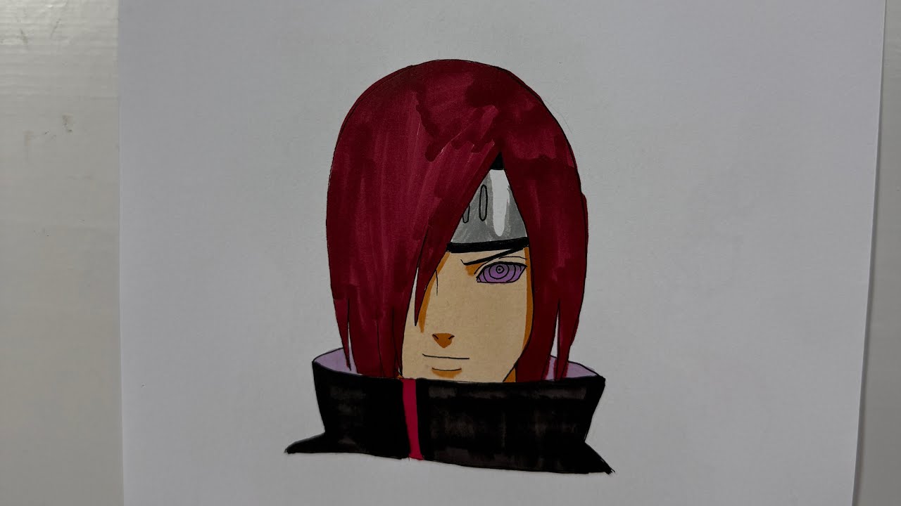 How To Draw Nagato Uzumaki Step By Step || ||How to draw anime step by ...