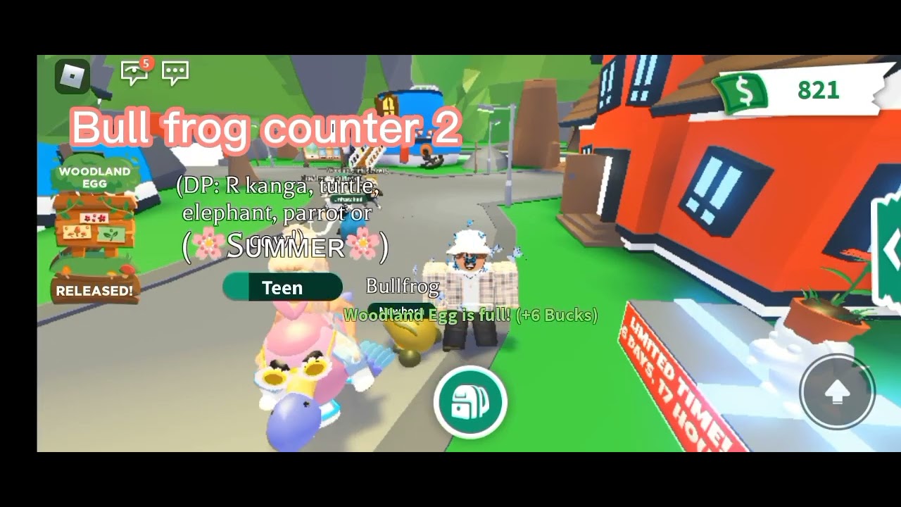 The new adopt me woodland egg The Bull frog. - YouTube