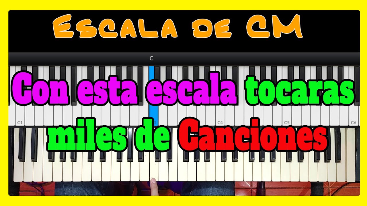 Escalas / Aprende a Tocar canciones con esta Escala de ( C M ) | Piano ...