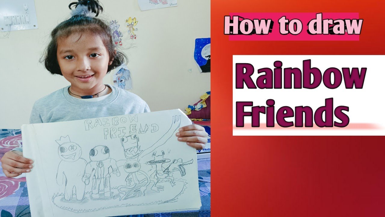 How to Draw Roblox Rainbow Friends Drawing || Vaishnavi Rawat - YouTube