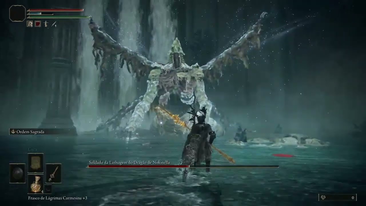 Elden Ring - Soldado da Linhagem do Dragão de Nokstella (Boss Fight ...