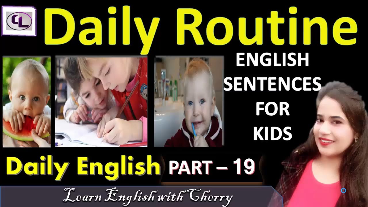 Learning English for kids - Daily routine in English - part 19 ...