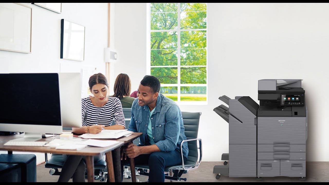 Sharp Launches New Line of A3 Color Workgroup Document Systems - YouTube