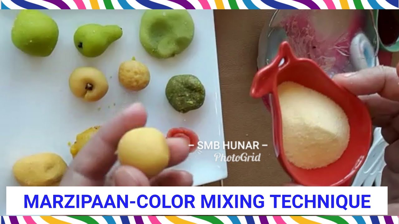 How To Mix Color In Marzipaan Paste - YouTube