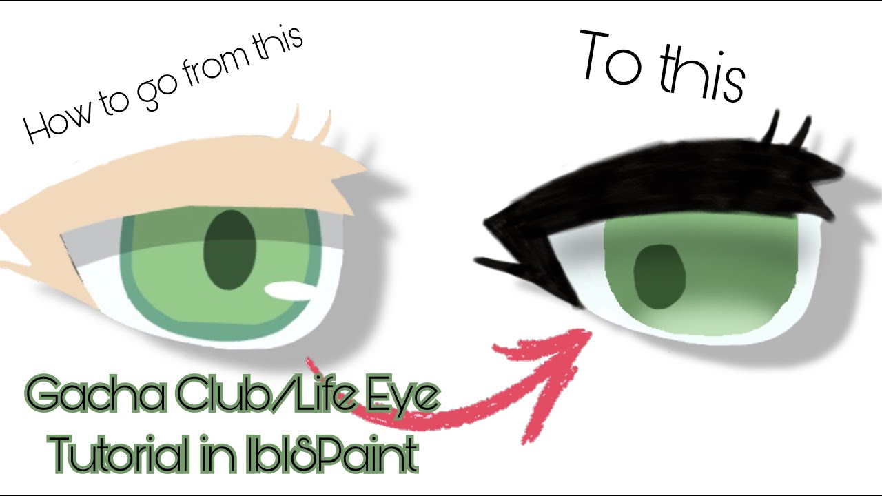 Easy Tutorial on How to Edit Eyes in ibisPaintx for Gacha Life/Club ...