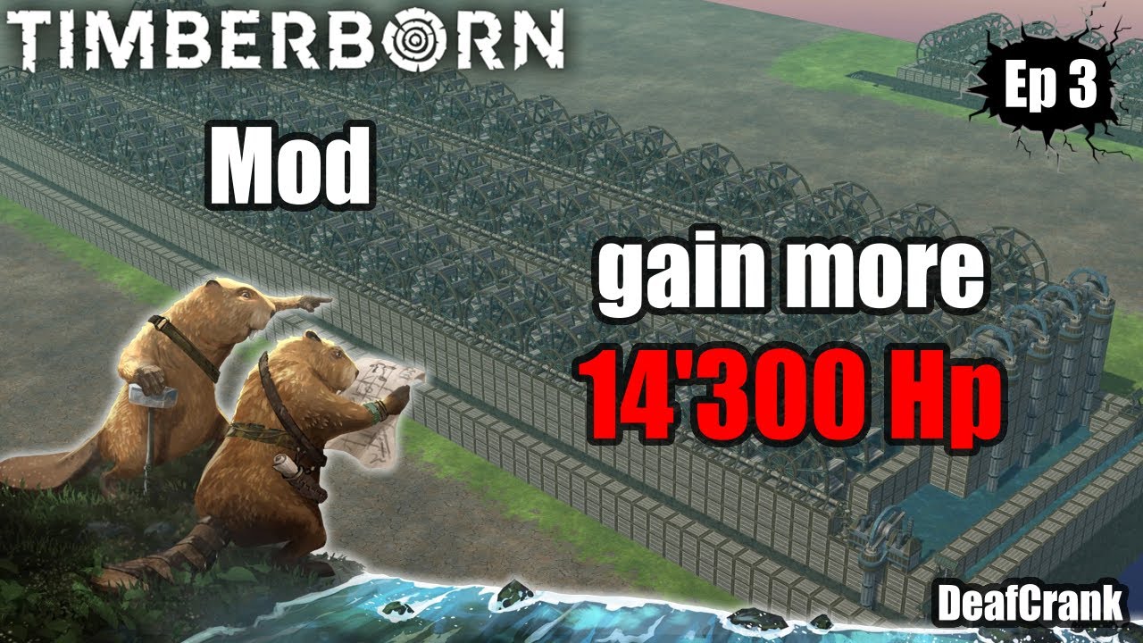 Timberborn Mod Perfect Free Energy gain more 14'300 hp Ep3 - YouTube