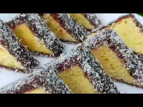 Triangle coconut cake || Sweet Cake Recipe || - YouTube