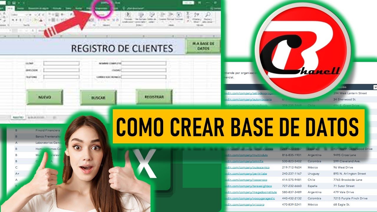 CREAR BITACORA CON BASE DE DATOS EN EXCEL CON MACROS - YouTube