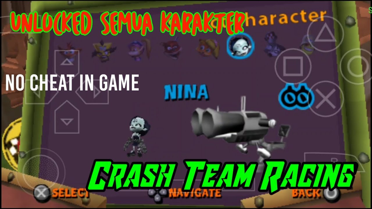 Cara unlocked semua Character di CTR PSP/PS2 || Crash Team Racing - YouTube