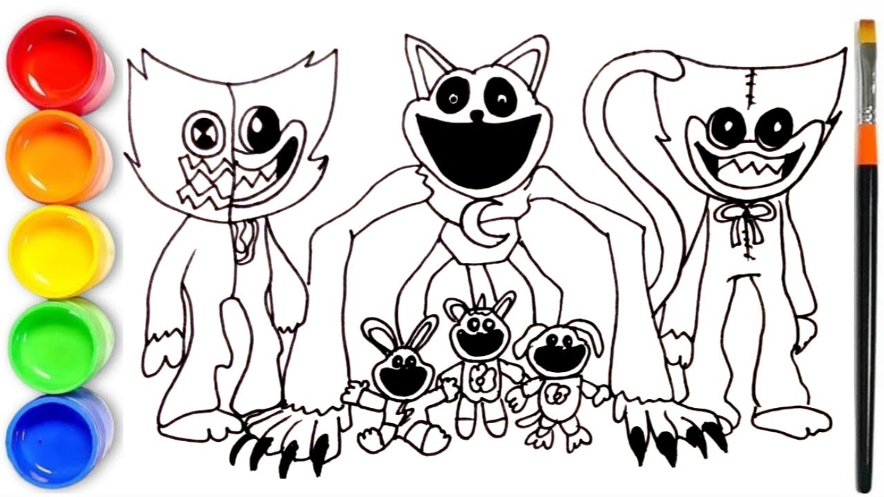 How to draw Poppy Playtime Chapter 3 | Poppy Playtime Chapter 3 - YouTube