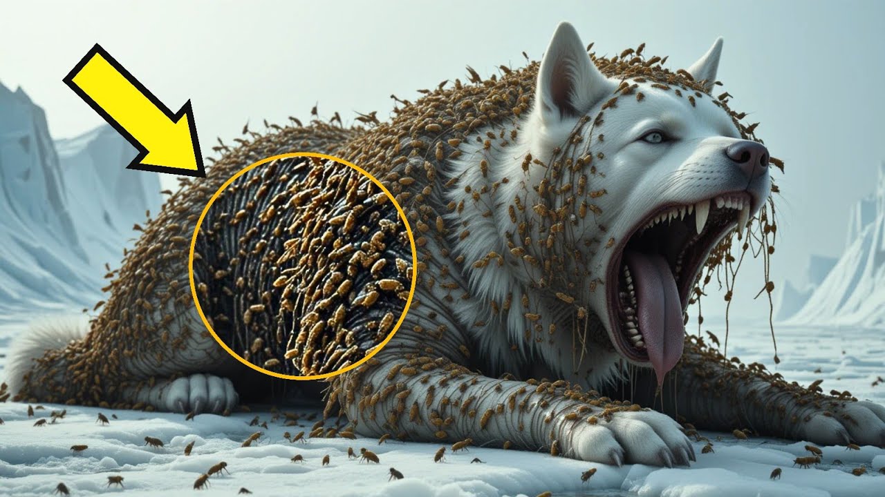 A Brave Rescue Team Rescued A Husky Dog Infested With Millions Of Honey ...