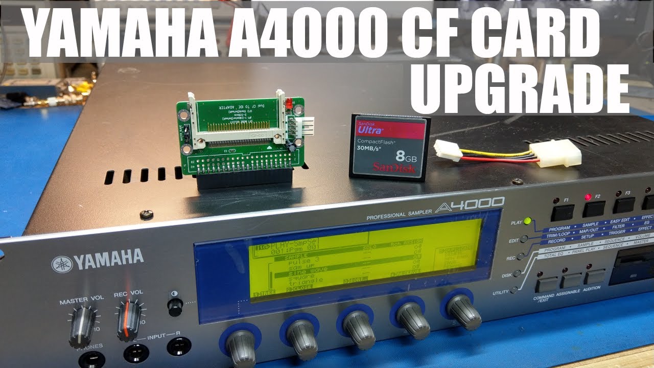 Yamaha A4000 Sampler Simple Compact Flash Drive Upgrade for under $15 ...
