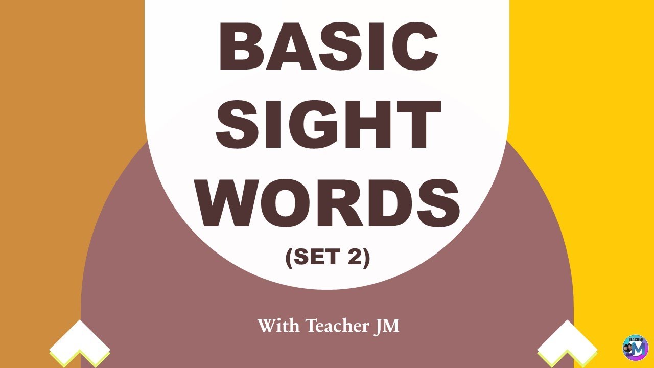 Basic Sight Words Set 2 - YouTube