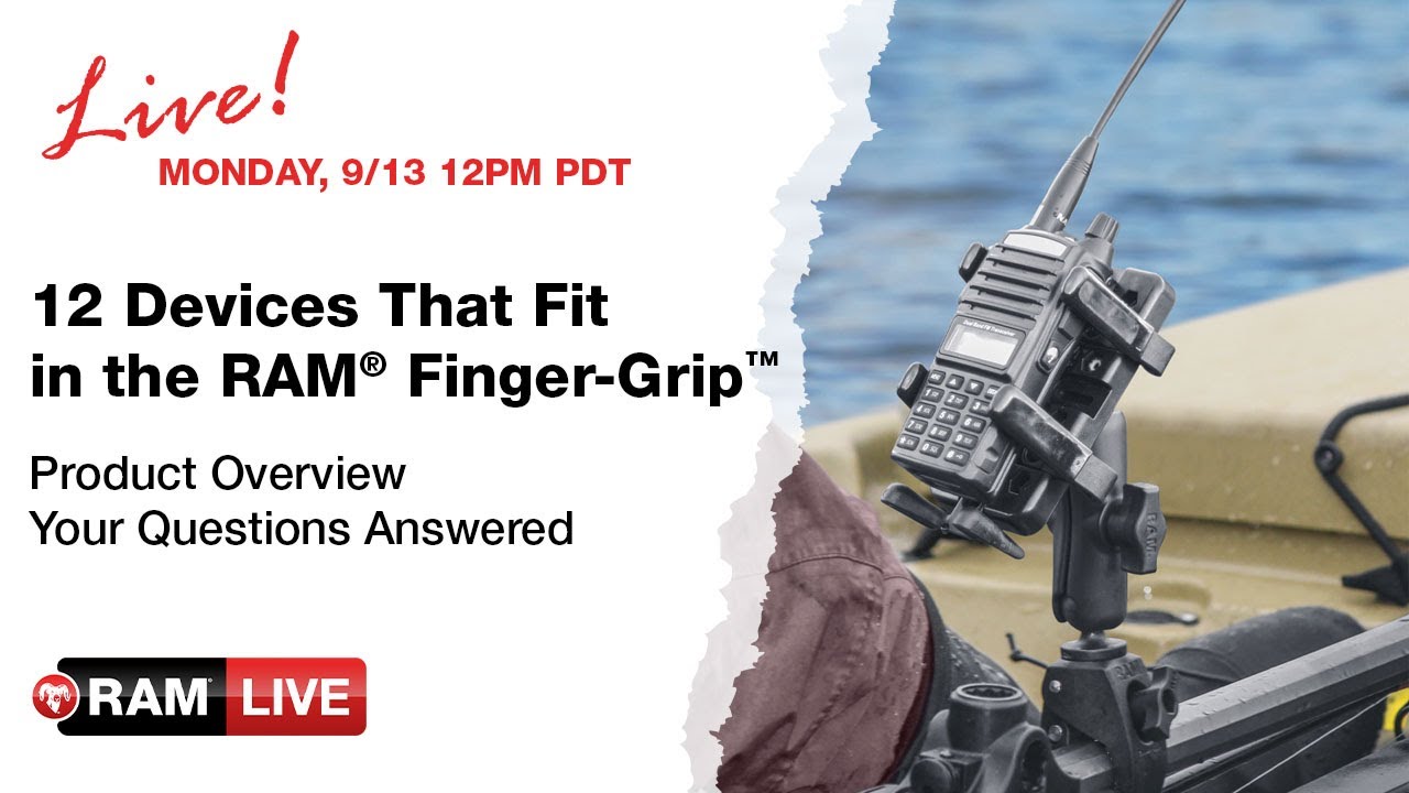 12 Devices That Fit in the RAM® Finger-Grip™ Holder - YouTube