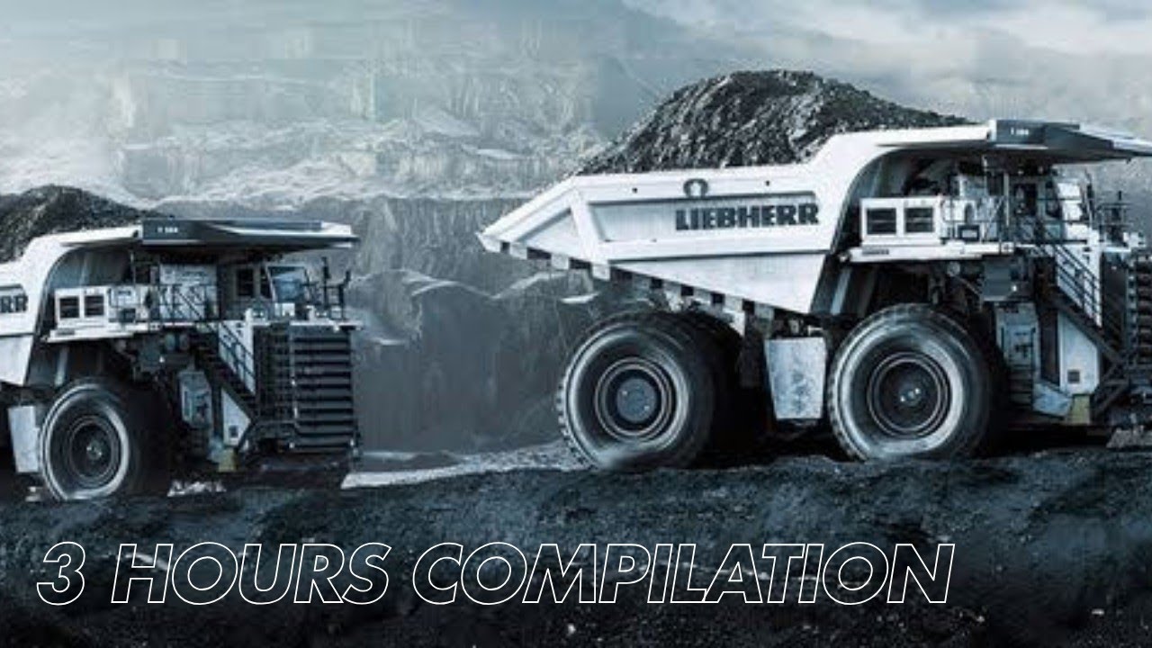 3 Hours of Heavy Equipment in Action Trucks Excavators Bulldozers ...