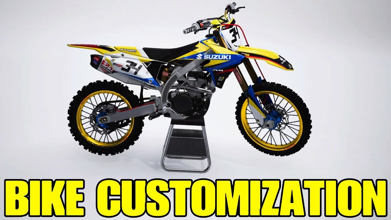 Mxgp 2020 Bike Customization.Suzuki 450 - YouTube