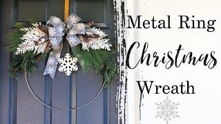 Metal Ring Christmas Wreath Christmas Wreath Christmas DIY
