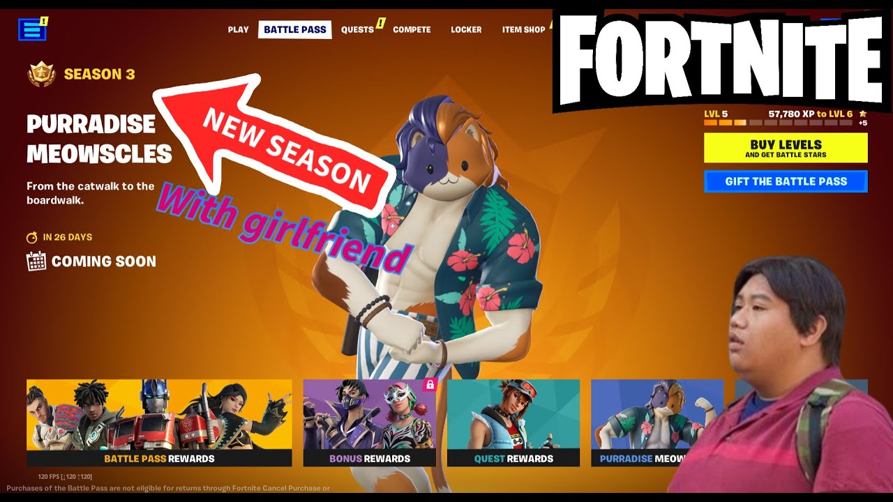 Fortnite C4 S3 battle pass review with my girlfriend :) - YouTube