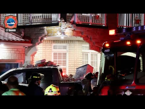 Vehicle Vs House - Staines Rd - Toronto Fire On Scene - 2024 - YouTube