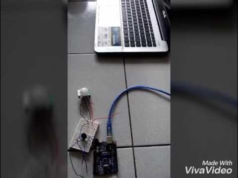Pendeteksi gerakan dengan sensor PIR berbasis Arduino - YouTube