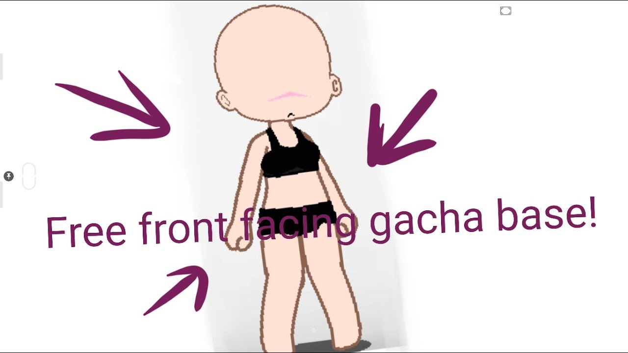 Free front facing gacha base! (screen shot to use) - YouTube