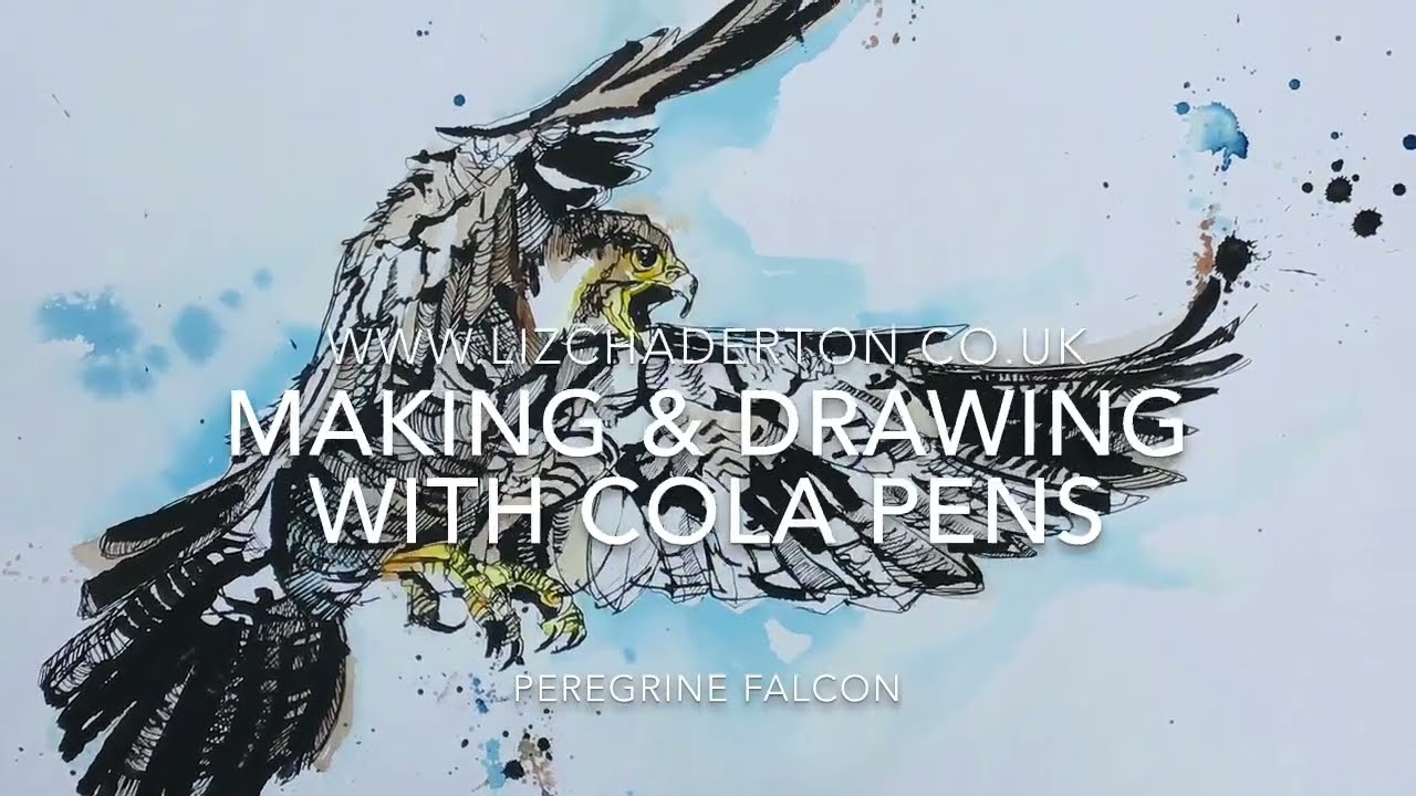 How to make and draw with a cola pen (folded pen) - YouTube