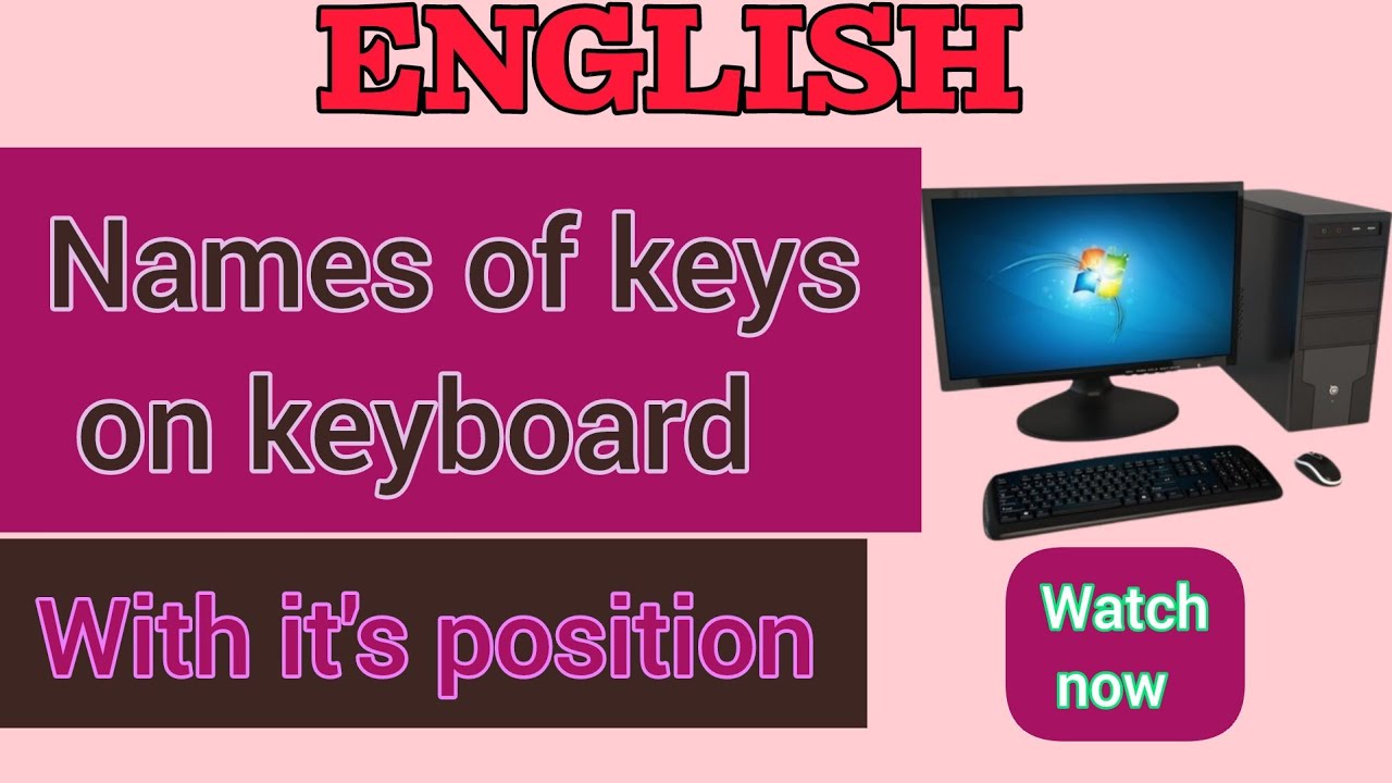 Name Of Keys On Keyboard II Enter Key kahan hai#computer# ...