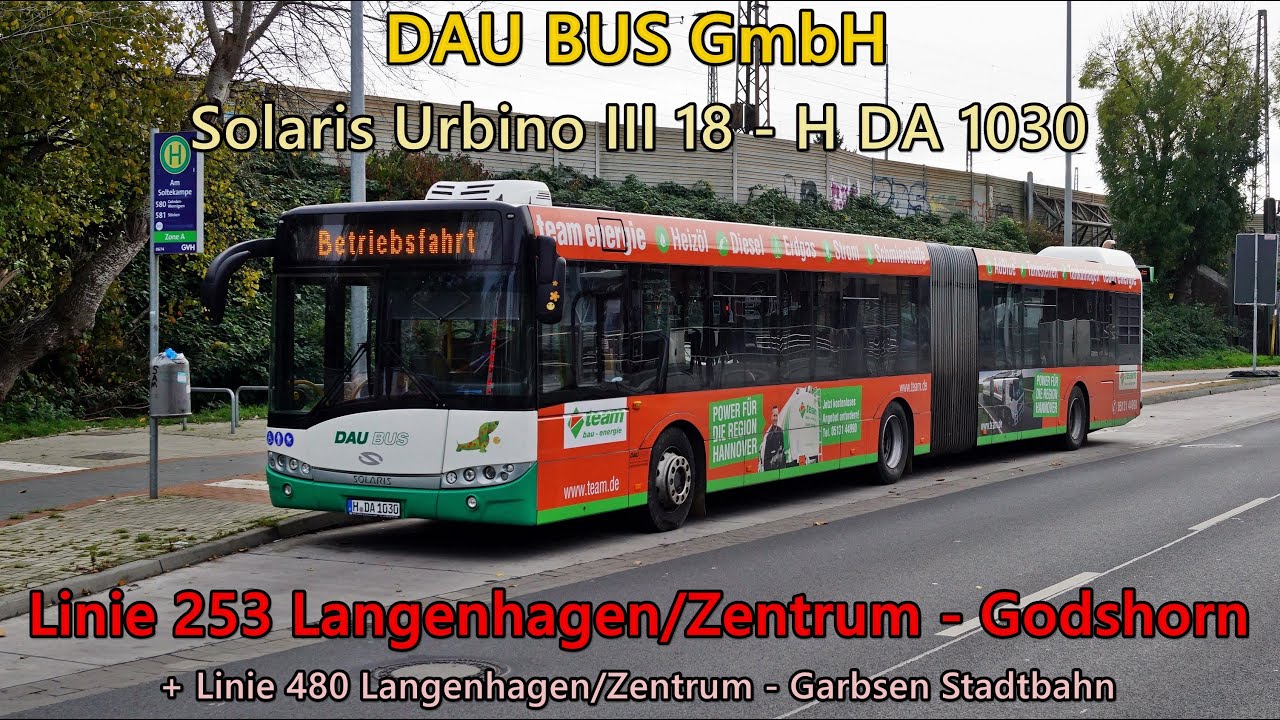 [Sound] Bus Solaris Urbino III 18 von DAU BUS GmbH - H DA 1030 (Voith ...