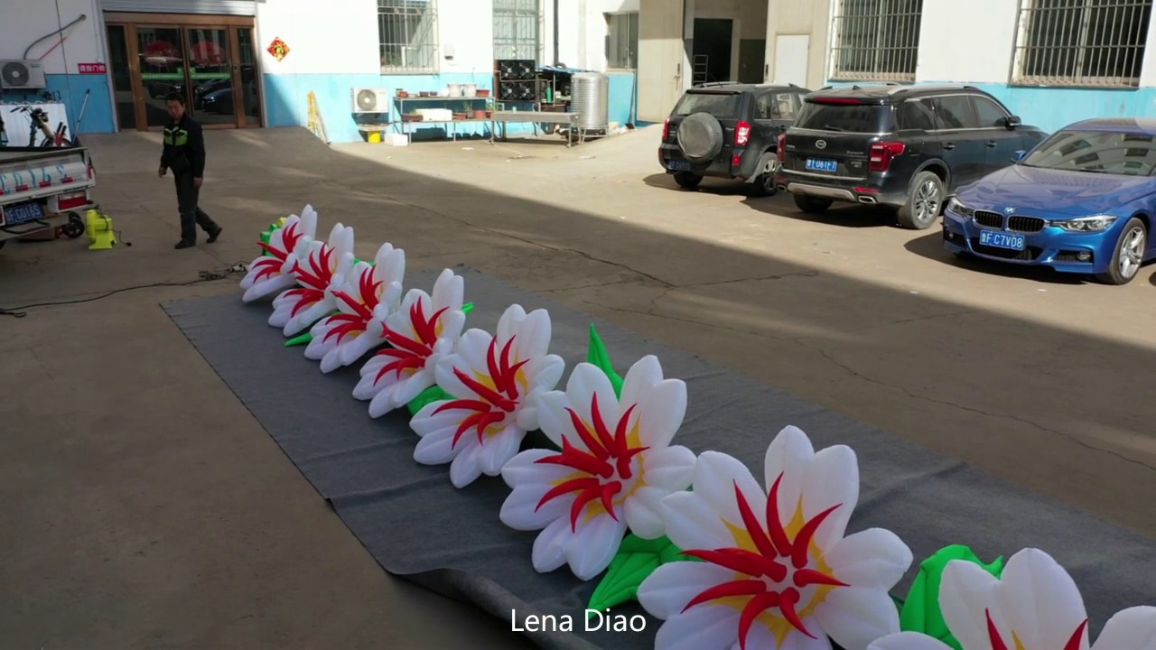 10m Hot Sale Christmas Wedding Decoration Inflatable Flower Chain Event ...