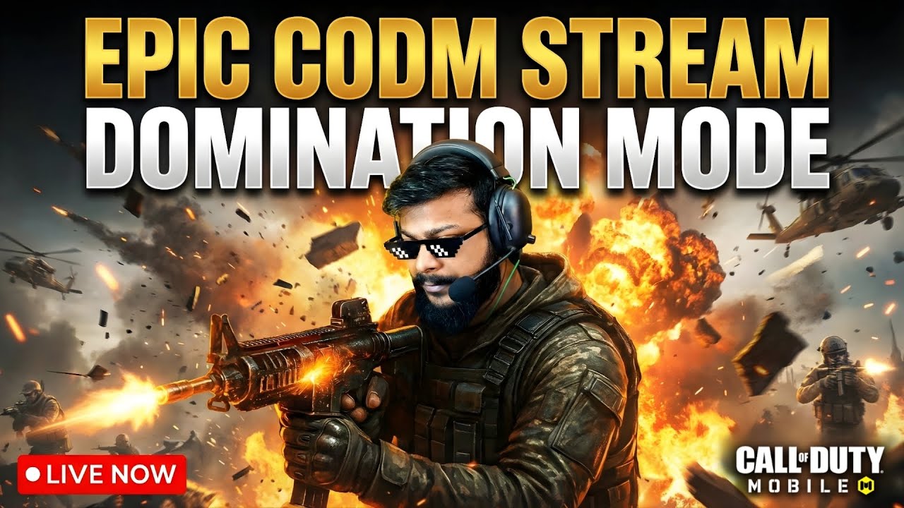 CODM DOMINATION MODE LIVE 🔥 UNSTOPPABLE GAMEPLAY + FULL SWEAT MODE ...