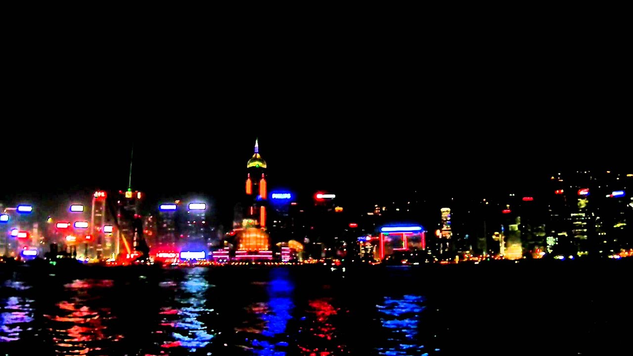 HONG KONG Kowloon Promenade night walk - YouTube