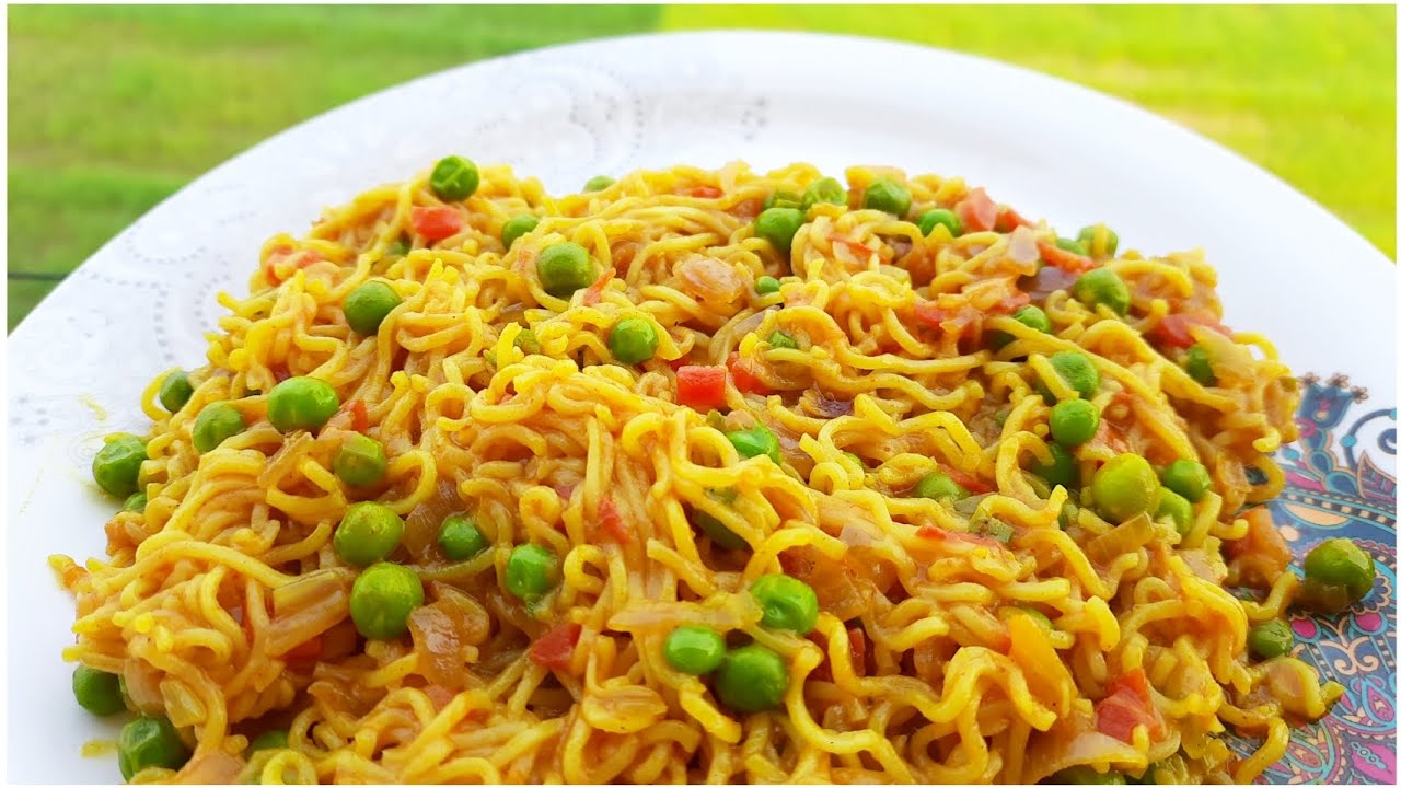 Masala Maggie Recipe | Vegetable Maggie Recipe | Maggie Recipe | Maggie ...