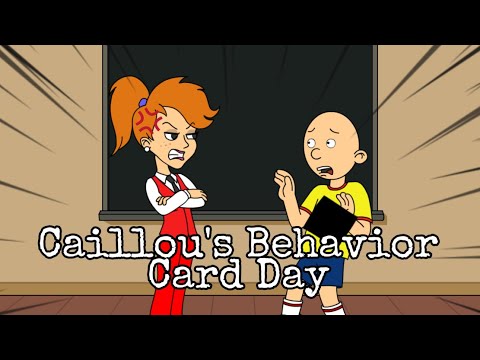 Caillou's Behavior Card Day - YouTube