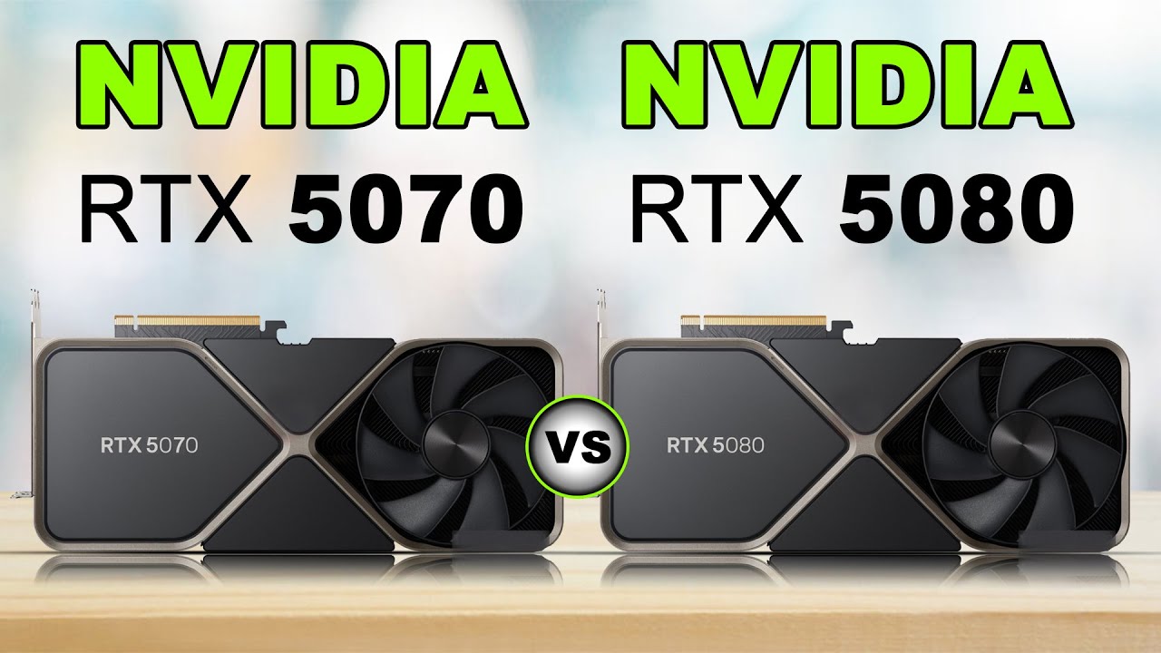 NVIDIA GeForce RTX 5070 vs RTX 5080 Specs - GPU Database - YouTube