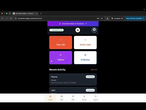 KnockServeSign Original Platform Demo | Process Server Software Walkthrough