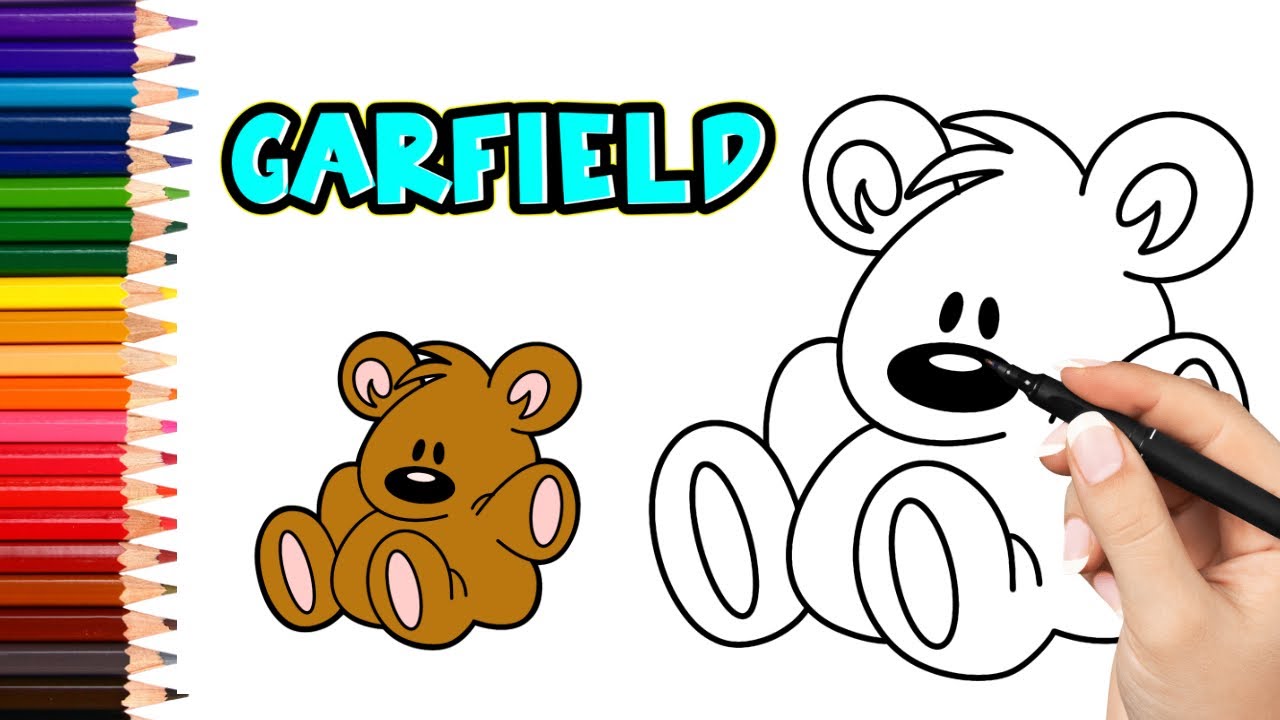 How to draw Pooky from Garfield - YouTube