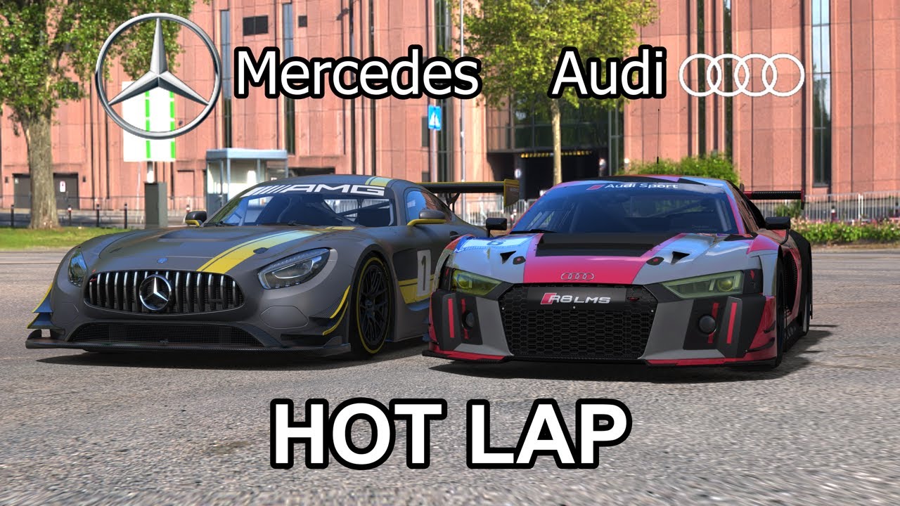 Mercedes Amg Gt3 vs Audi R8 Lms | Hot Lap | Barcelona - YouTube