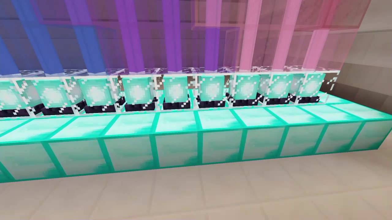 Minecraft:HOW TO MAKE RAINBOW BEACON - YouTube