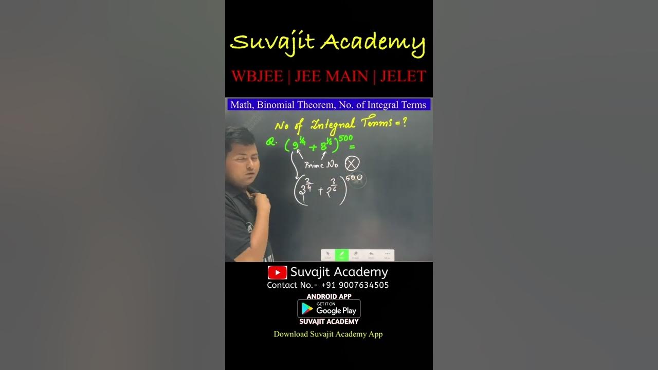 Binomial Theorem No. of Integral Terms Short Tricks Math | WBJEE | JEE Main Advanced JELET # ...