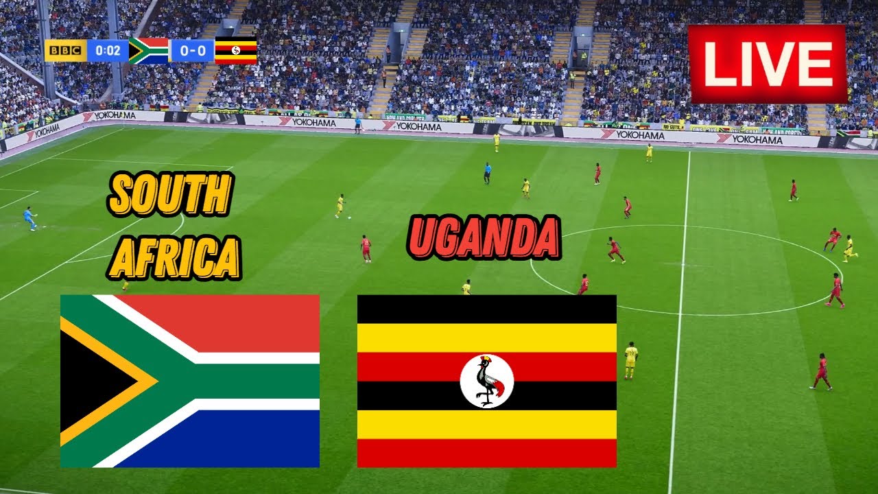 🔴 LIVE : South Africa vs Uganda | African Cup of Nations | Full Match ...