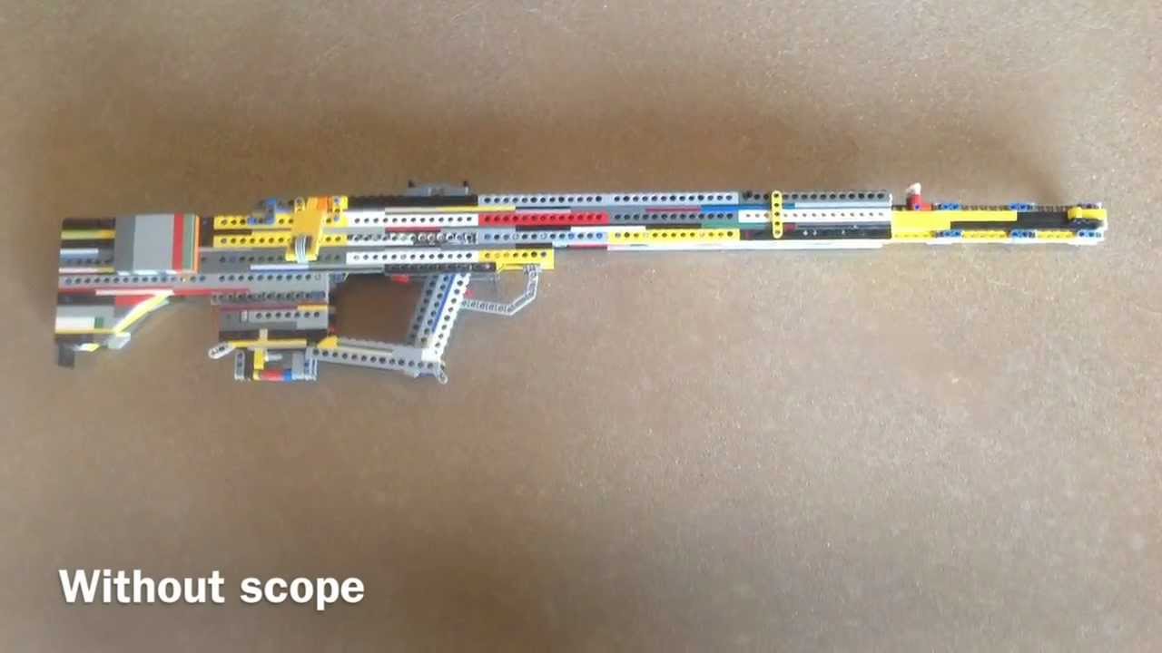 Lego Bull-pup Bolt-action Sniper rifle (working Brick shooter) - YouTube