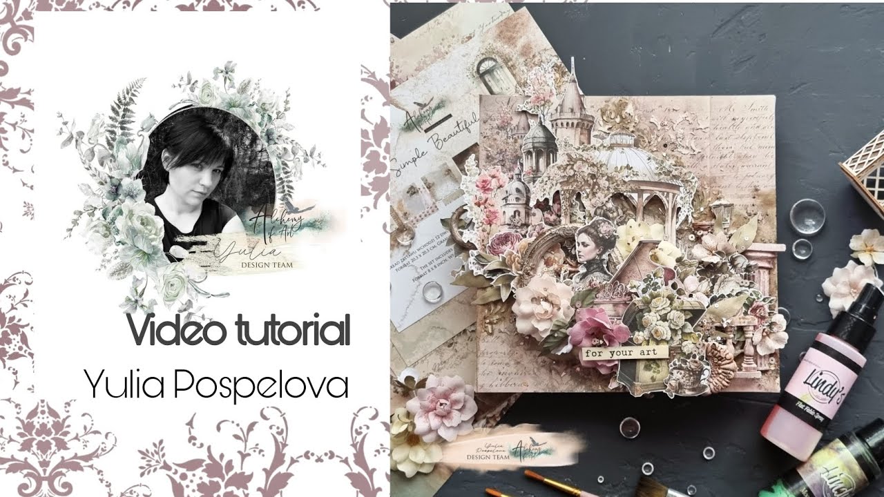 Luxurious canvas video tutorial by Yulia Pospelova - YouTube