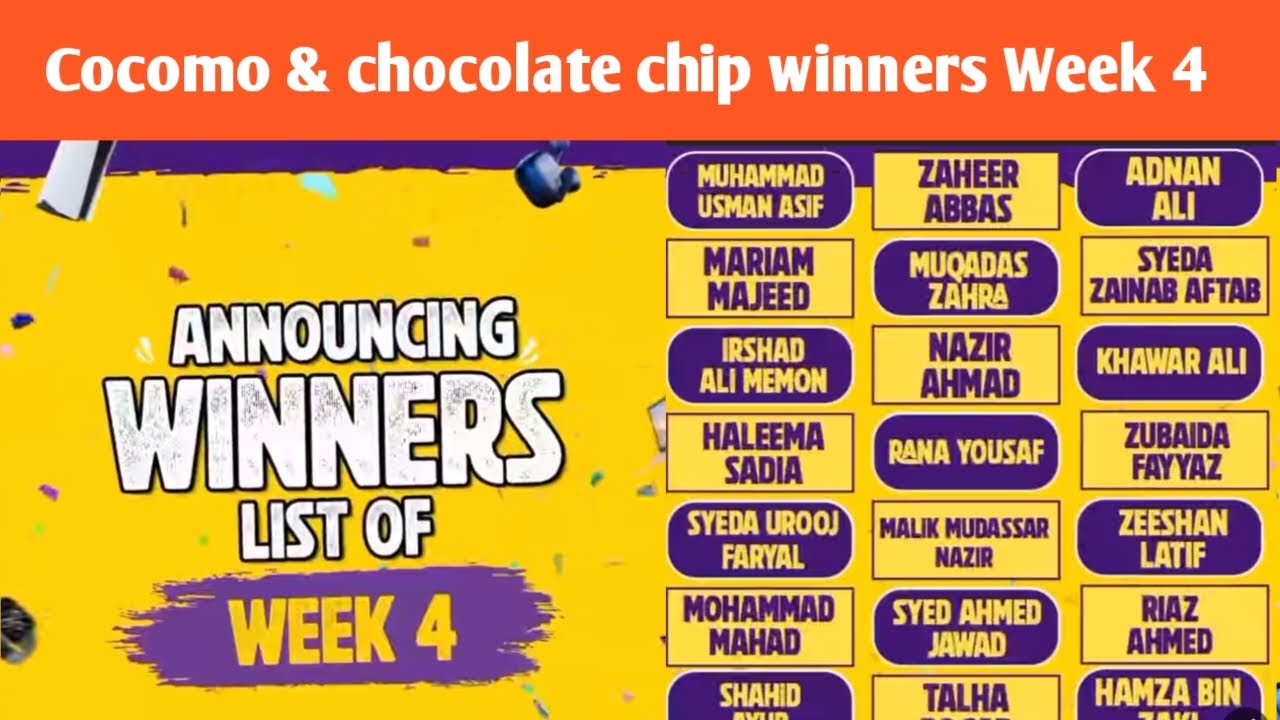 chocolate chip and cocomo 4 winners list || code busters cocomo - YouTube