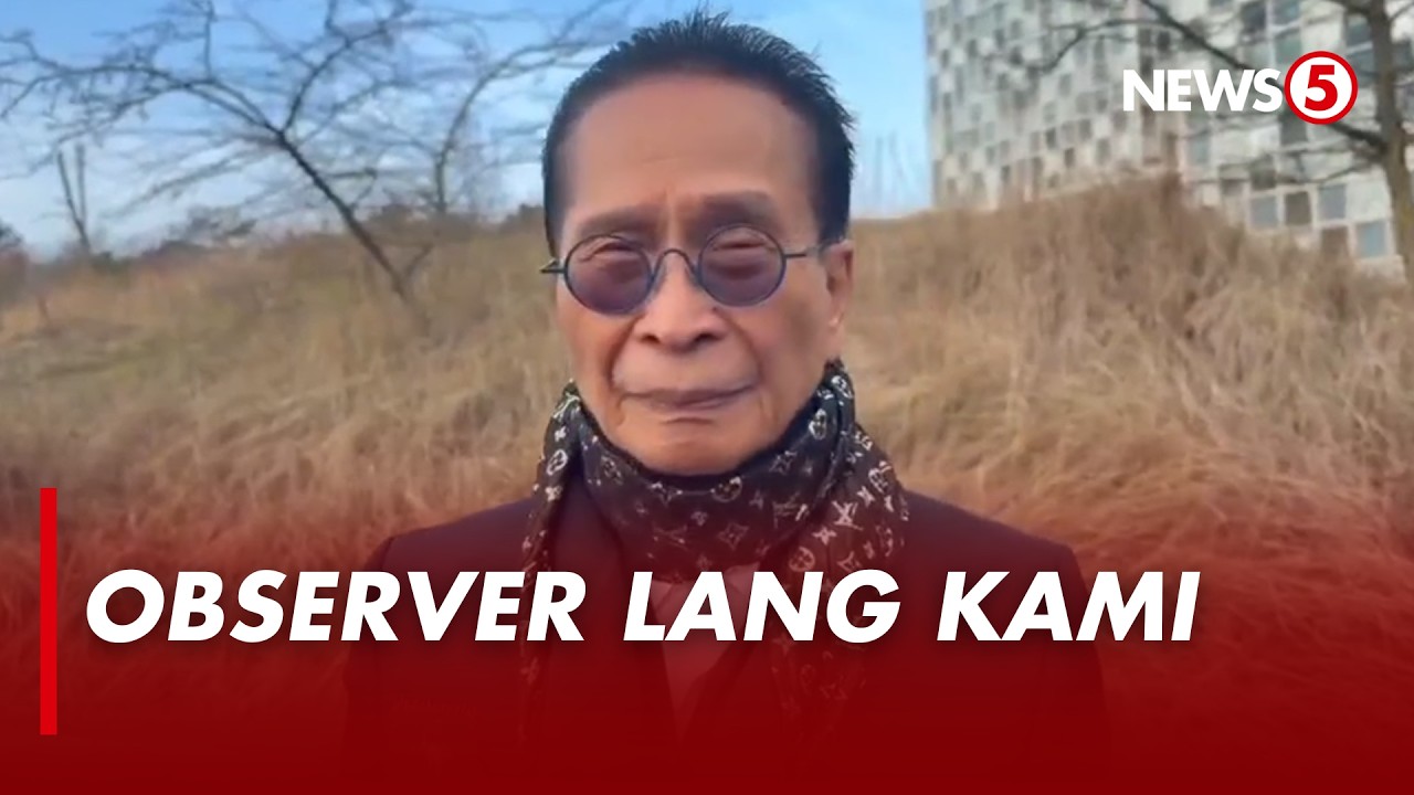 Salvador Panelo, present sa The Hague para mag-observe sa confirmation ...